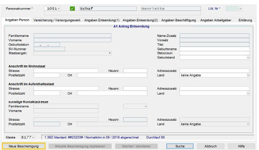 Wie erstelle ich einen A1-Antrag zur Entsendung? – LohnAs Software